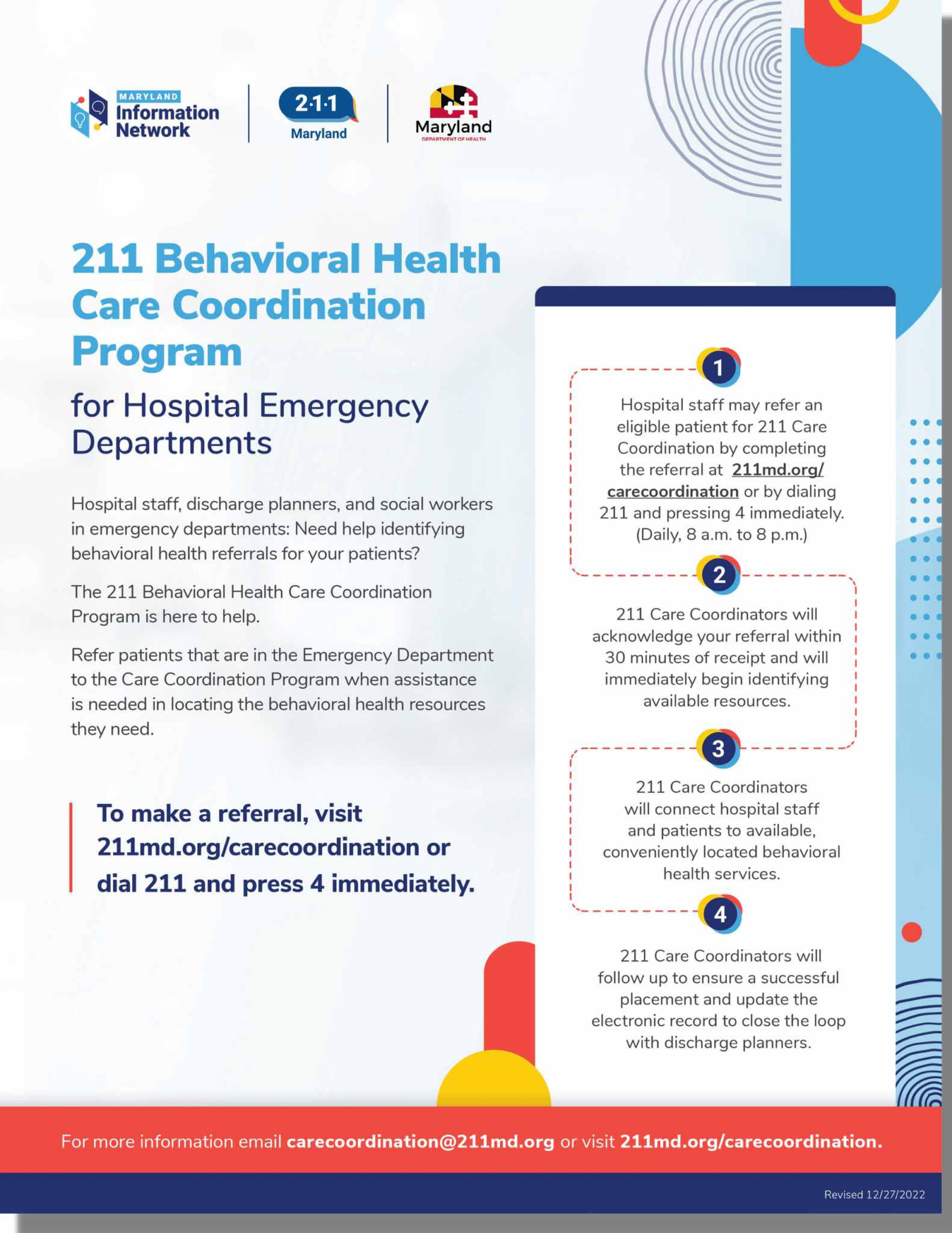 Fact Sheets | 211 Maryland